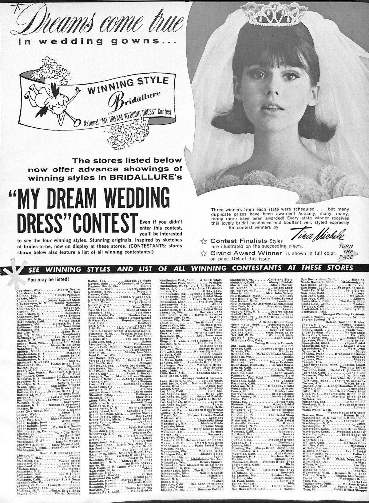 1964 Wedding Dress Design Contest – Mid-Century Page