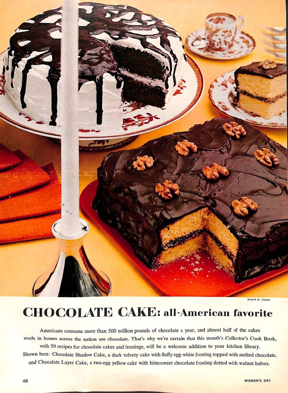1959 – Chocolate Cake Cookbook – Mid-Century Page