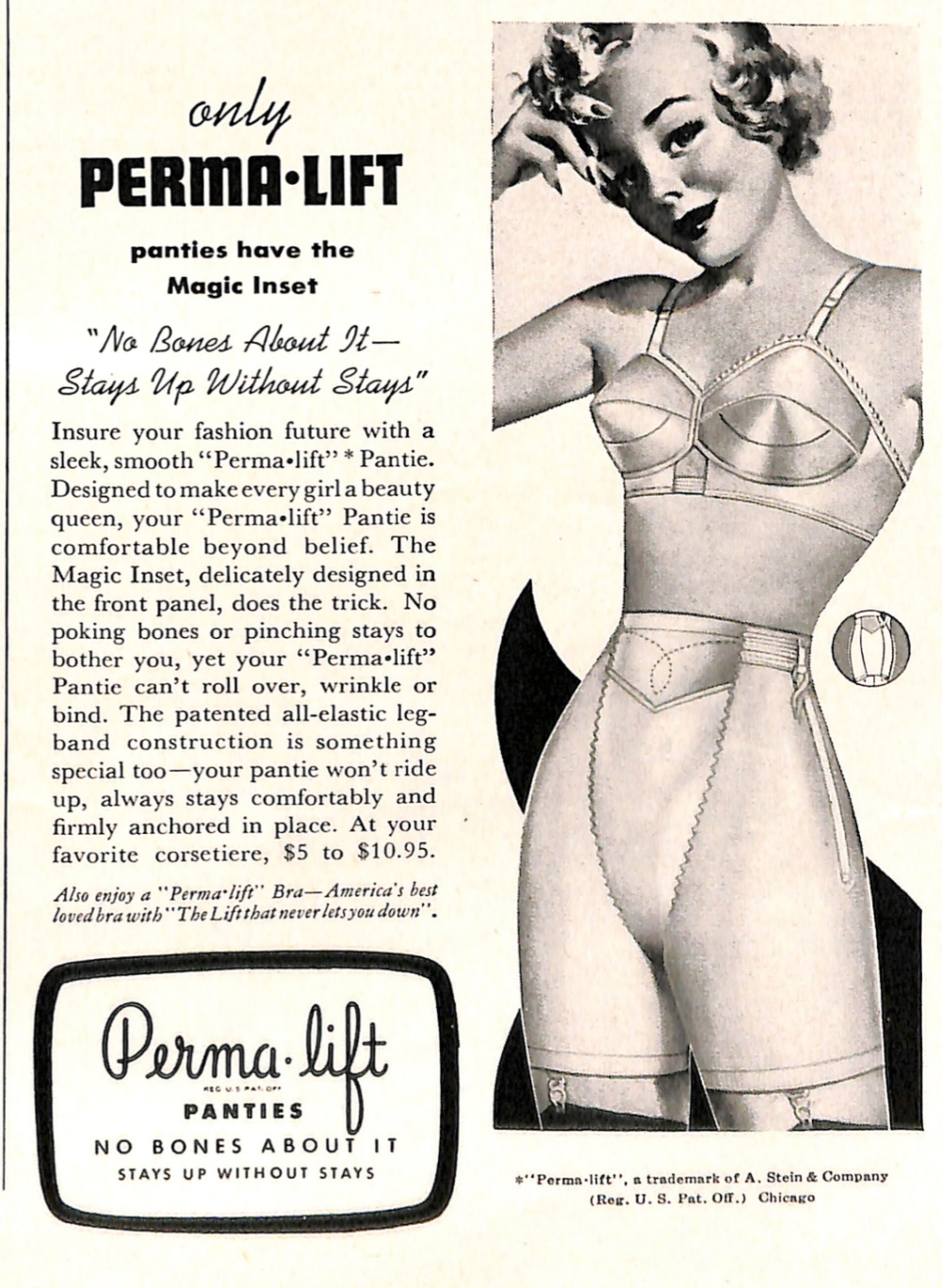 Perma-lift Shapewear Ads from the 1950’s – Mid-Century Page