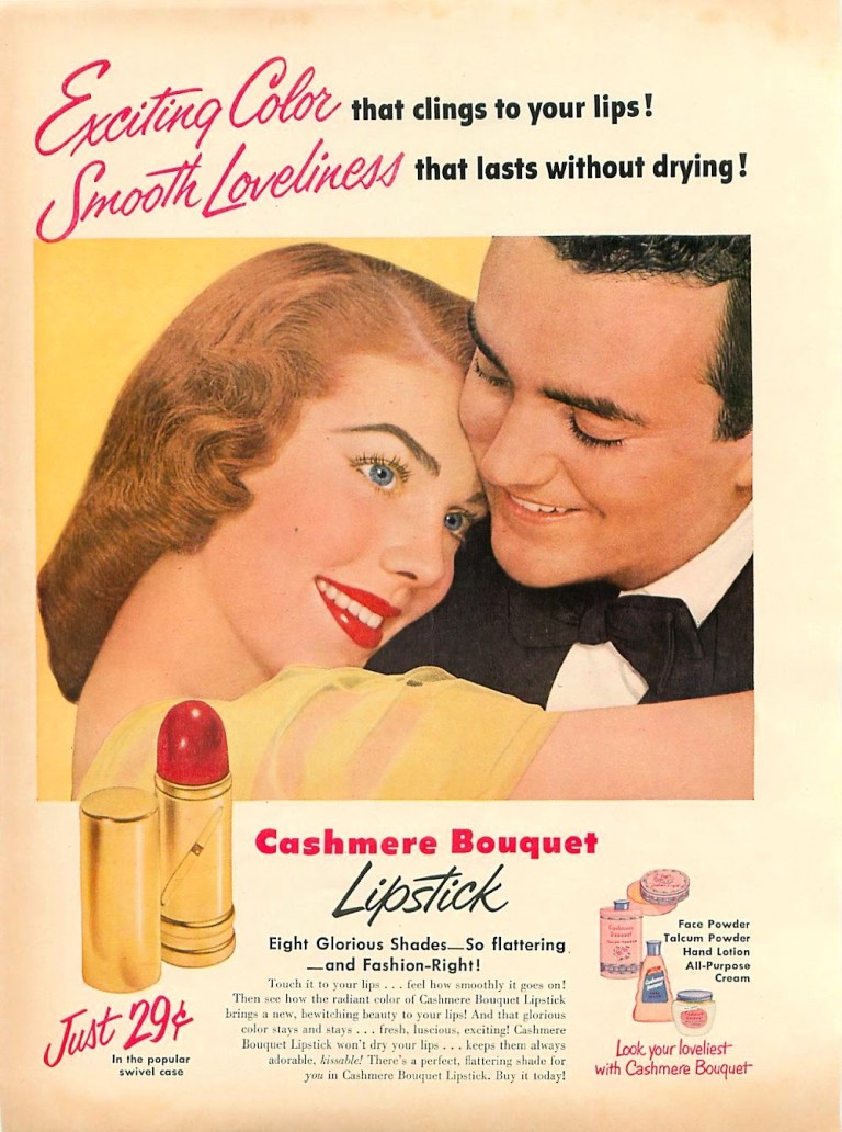 Vintage Advertising: Cashmere Bouquet Soap Illustrations – Mid-Century Page