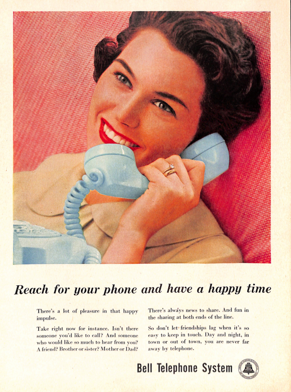 7 Bell-Telephone Rotary Phone ads from 1950s and 1960s – Mid-Century Page