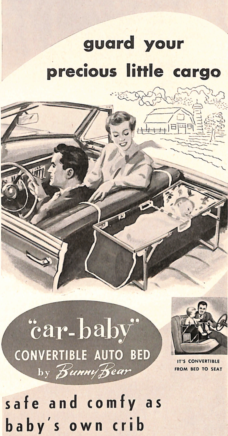 1950s Mom and Baby: Car Seats Before Safety Standards – Mid-Century Page